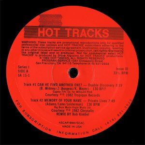 Various - Hot Tracks (Series 1 Issue 11) (US Ltd. Edition 12'') (1982 ...
