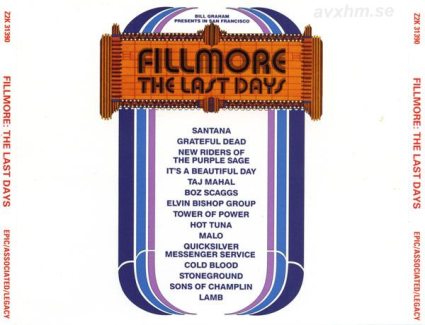 Various Artists - Fillmore: The Last Days (Remastered) (1972) on ...